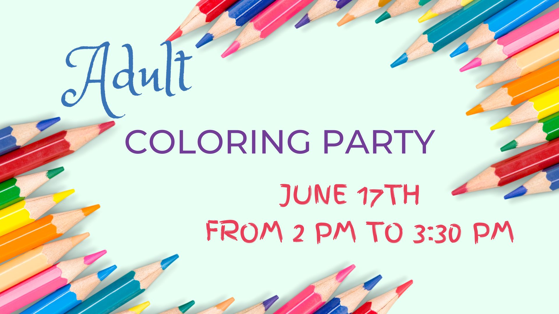 Adult Coloring Party - Ottumwa Public Library