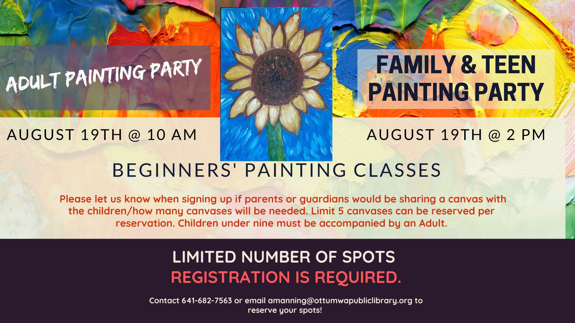 Beginners' Painting Classes - Ottumwa Public Library
