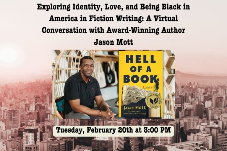 Virtual Author Talk with Jason Mott - Ottumwa Public Library