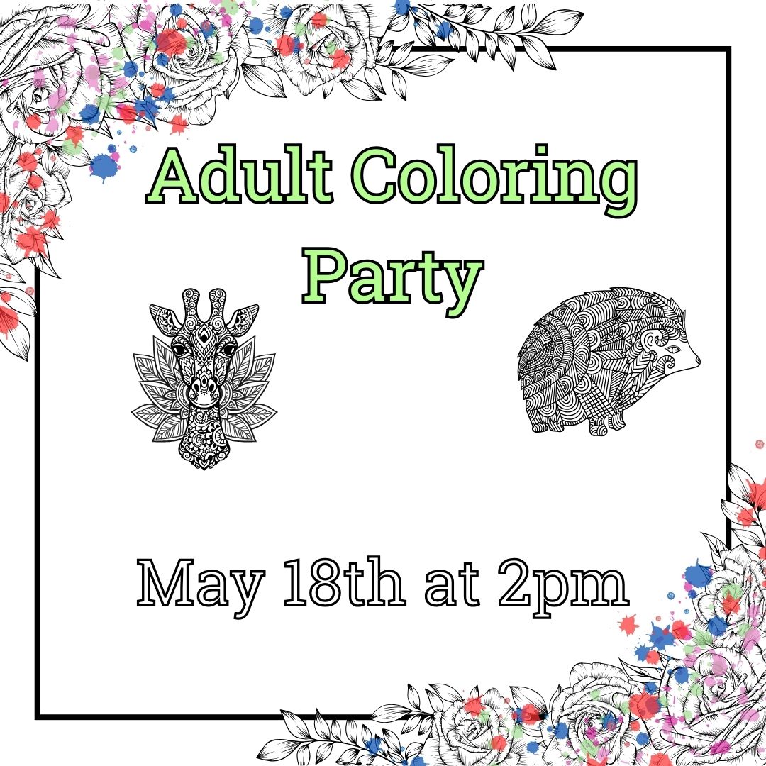 Adult Coloring Party - Ottumwa Public Library